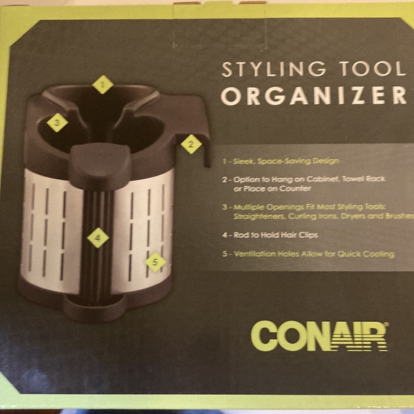 Conair | Bath | New In Box Conair Styling Tool Organizer Black | Poshmark